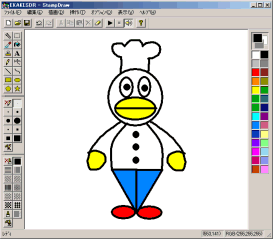 スタンプお絵かき